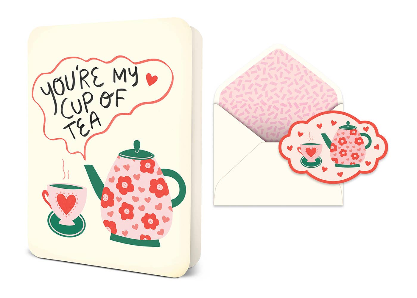 You're My Cup of Tea Deluxe Greeting Card – One Strange Bird