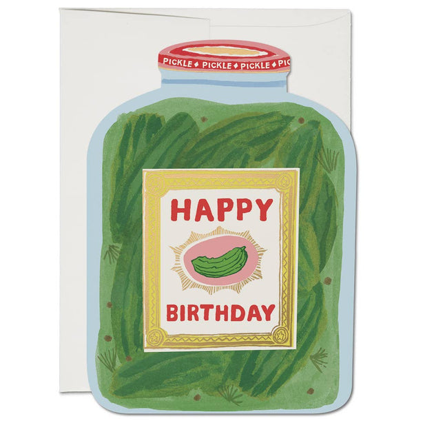 Pickle Birthday greeting card – One Strange Bird
