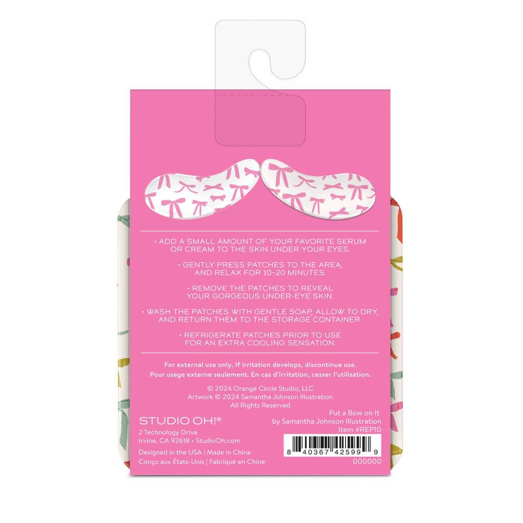 Put a Bow on It Reusable Under-Eye Patches – One Strange Bird