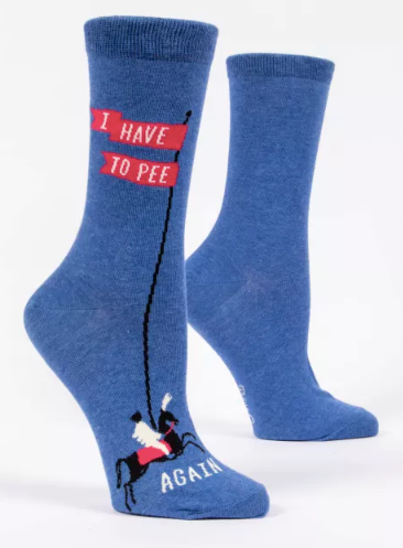 I Have To Pee W-Crew Socks – One Strange Bird