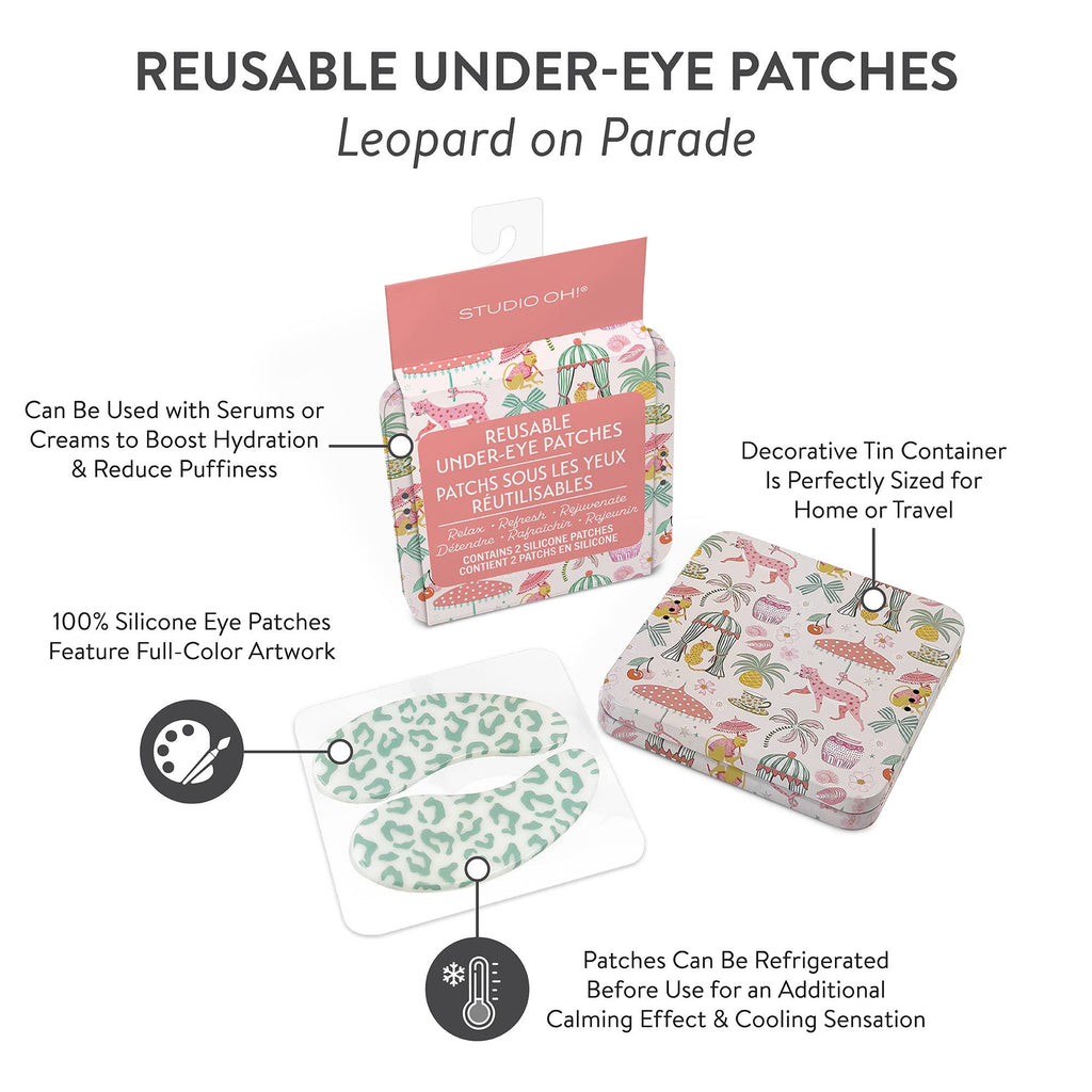 Leopard on Parade Reusable Under-Eye Patches – One Strange Bird